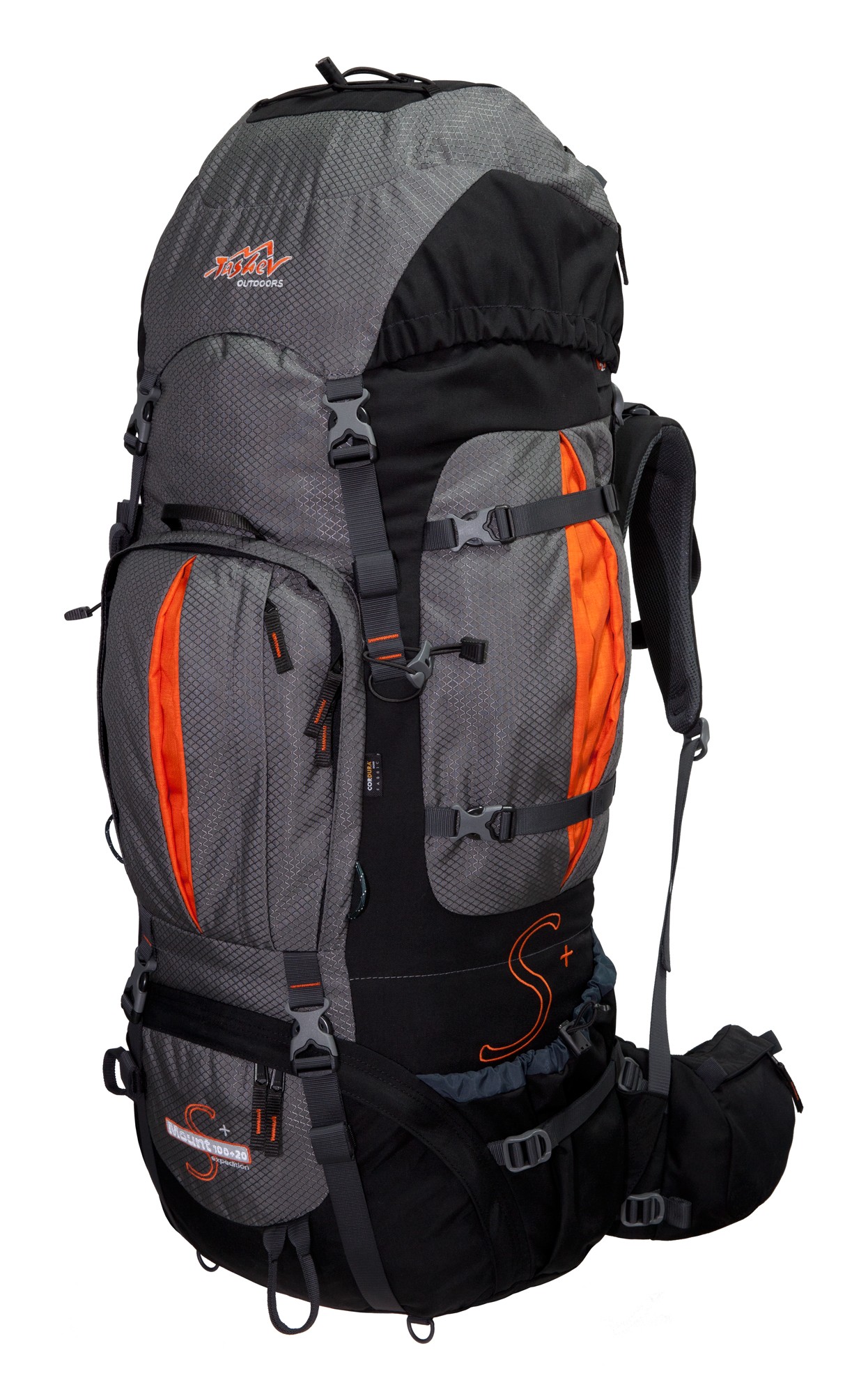 Trekkingrucksack 100L + 20L TASHEV MOUNT S+ aus CORDURA® inkl ...